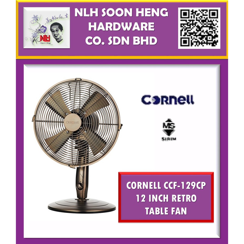 CORNELL CCF-129CP 12 INCH RETRO TABLE FAN | Shopee Malaysia