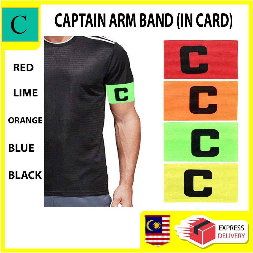 Captain Arm Band Leader Soccer IN CARD / Football Captain Armband 1 pc ...