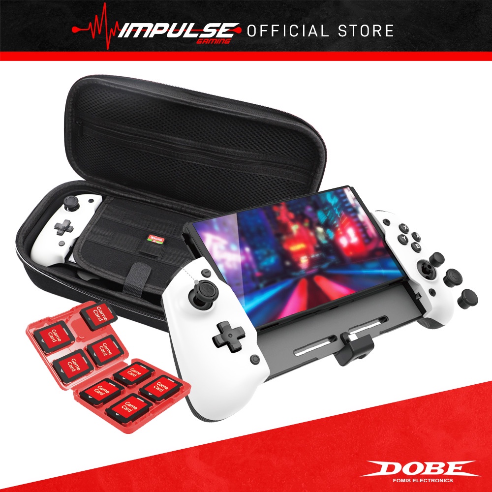 Dobe NSW Nintendo Switch 3 in 1 OLED Handheld Grip + Storage Box ...