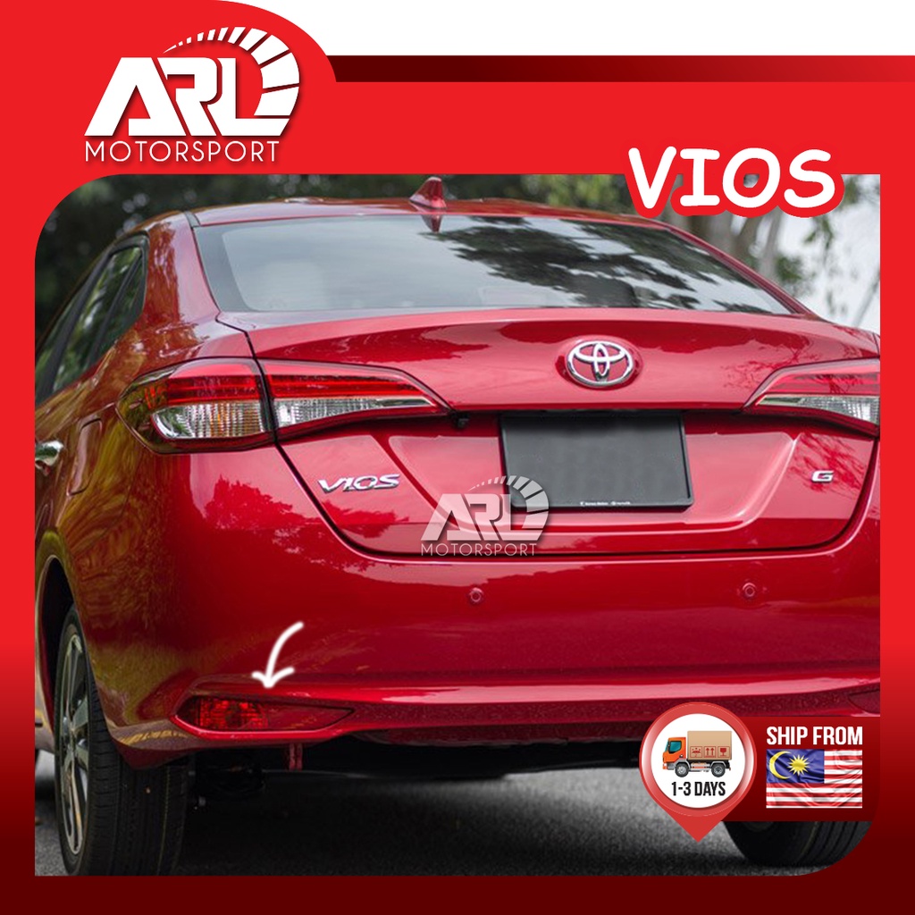 Toyota Vios NSP151 Facelift Rear Reflector Chrome Lining Chrome Garnish ...