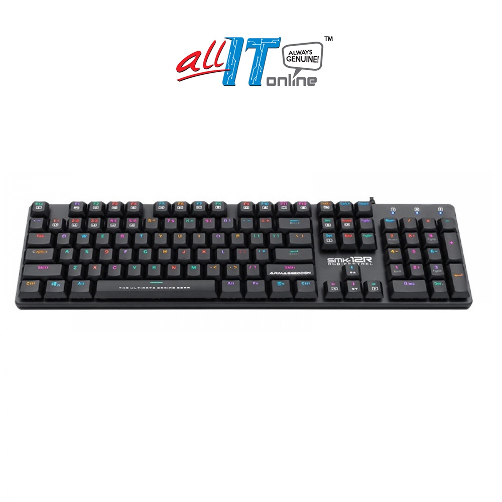 Armaggeddon SMK-12R RGB Kestrel Outemu Switch Mechanical Keyboard (Red ...