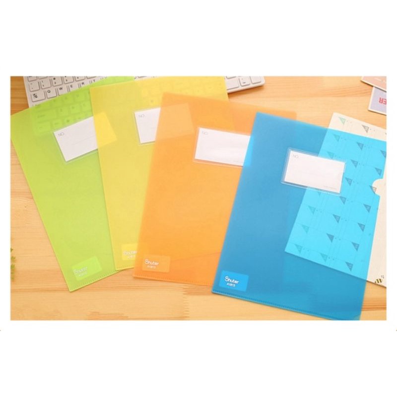 Shuter A1813 A4 L Shape File (COVER THICK) Holder | Shopee Malaysia
