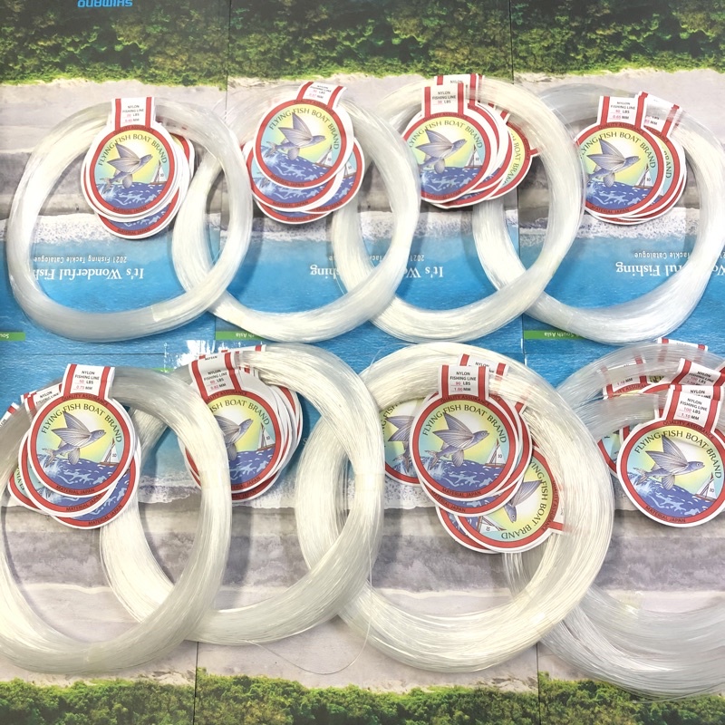 FLYING FISH BOAT BRAND NYLON FISHING 20M LINE LEADER | Shopee Malaysia