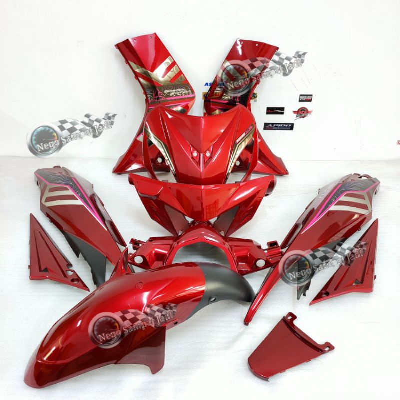 Custom Cover Set Special Edition (107) Red For LC135 V1 | Shopee Malaysia