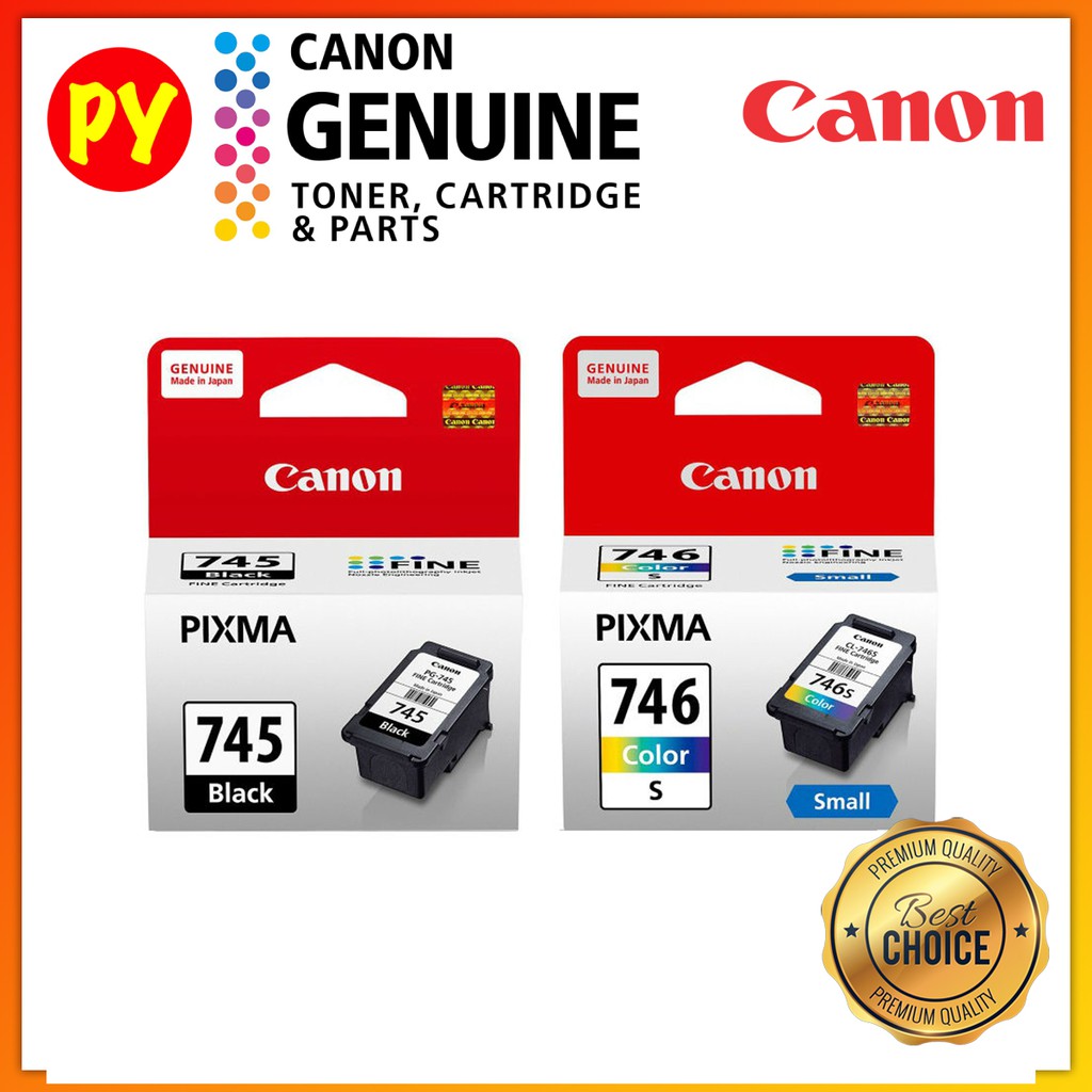 Canon PG-745 + CL-746S Original Ink Cartridge (Black + Color Small ...