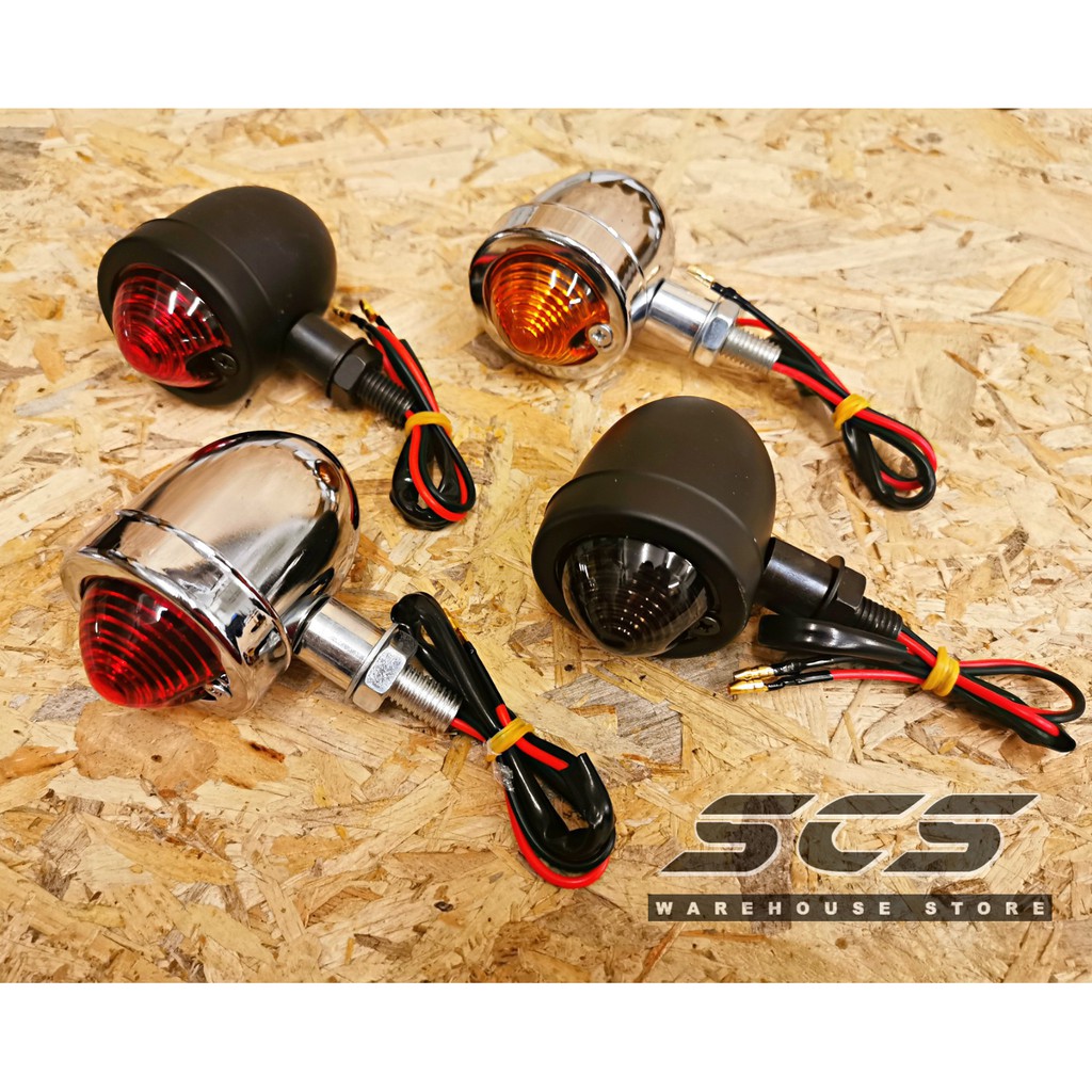 Signal Chopper Steel Motorcycle Chrome Bullet Turn Indicators Light ...