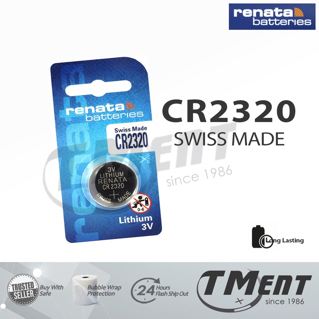 Renata CR2320 Battery Swiss Made 3V Lithium cr 2320 | Shopee Malaysia