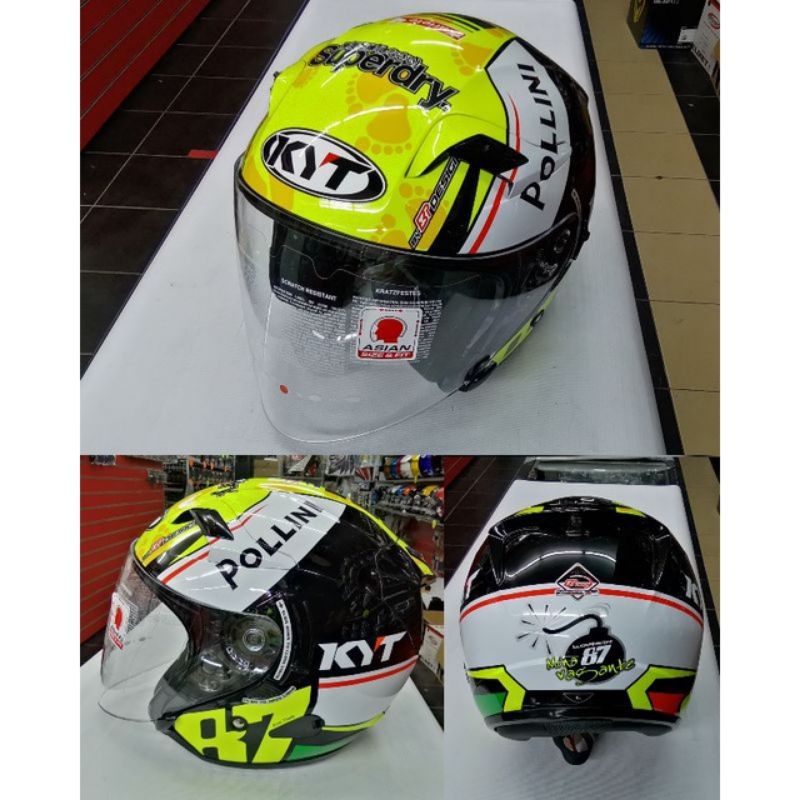 100% ORIGINAL HELMET KYT VENOM LUCA MARCONI DOUBLE VISOR | Shopee Malaysia