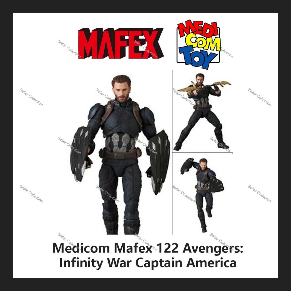 Medicom Mafex 122 Avengers: Infinity War Captain America | Shopee Malaysia
