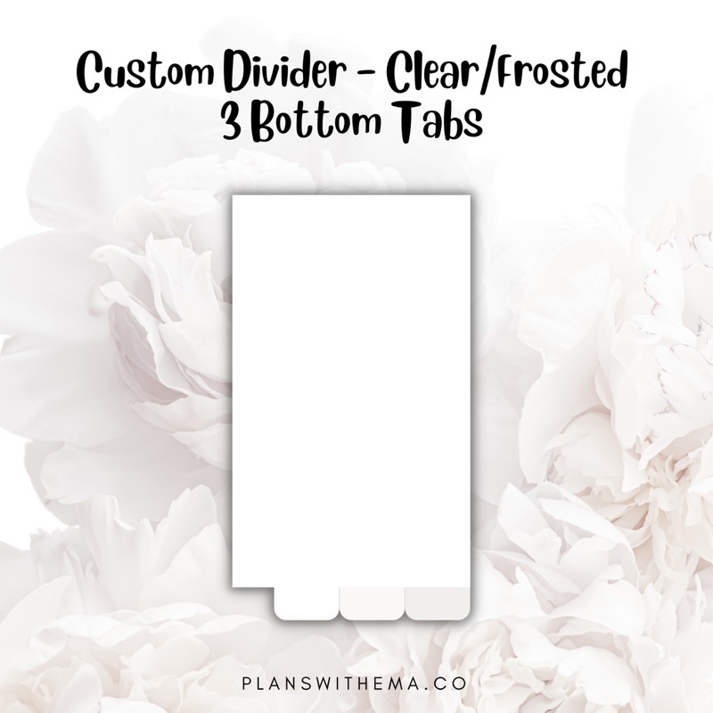 Custom Bottom Tabs Planner Divider | Shopee Malaysia