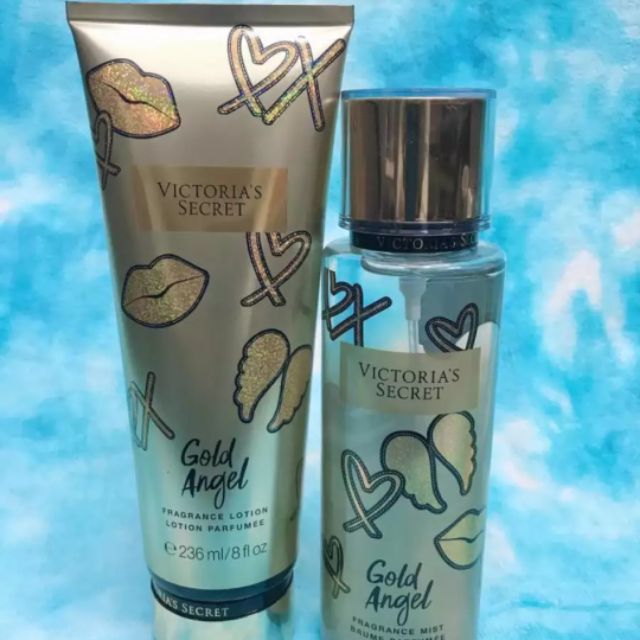 VICTORIA_SECRET BODY MIST GOLD ANGEL WITH LOTION (NEW) | Shopee Malaysia