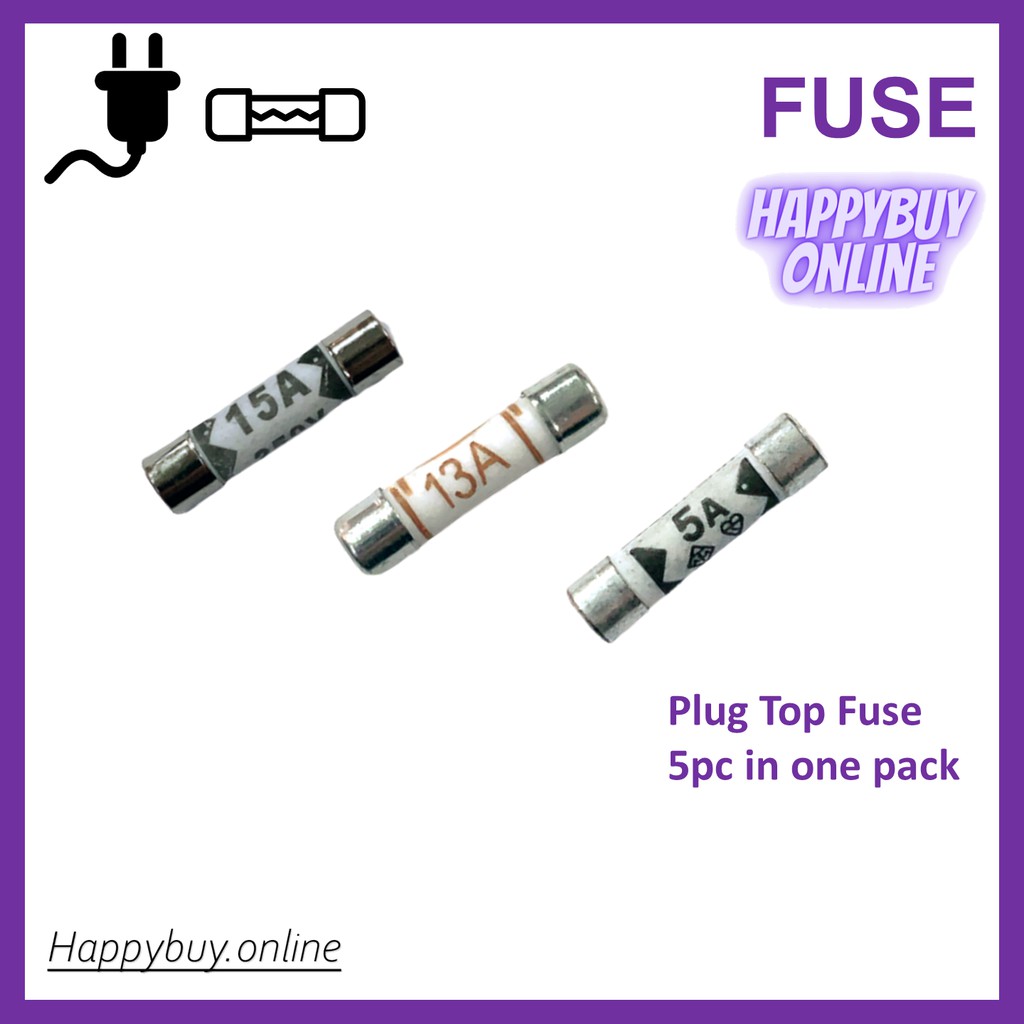 Plugs Fuse Plug Top Fuse Switch Fuse Premium Quality (5pcs) | Shopee ...