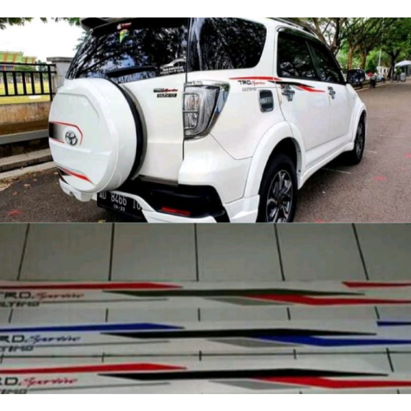 List of Toyota Rush TRD Sportivo body stickers / List of Toyota Rush ...