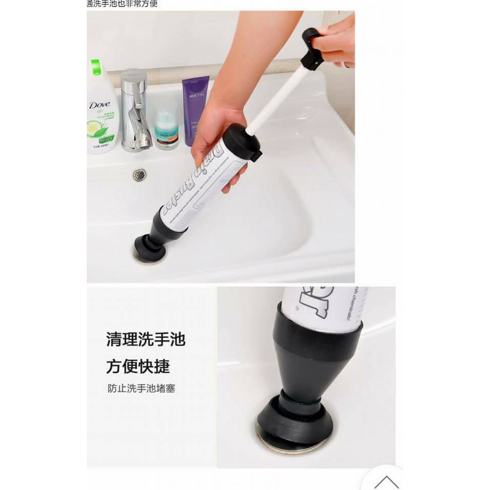 High Pressure Drain Buster Pump Toilet Dredge Device Inflator Toilet ...