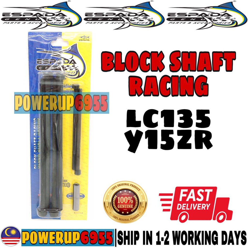 🔥💯% ORIGINAL ESPADA RACING BLOCK BLOK SHAFT SET 190CM BLACK FOR JET ROD ...