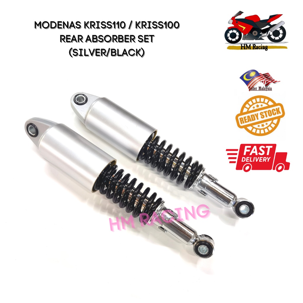 MODENAS KRISS 110 KRISS 100 K1 K2 K100 - 310MM REAR ABSORBER SET REAR SUSPENSION SET ABSORBER ...