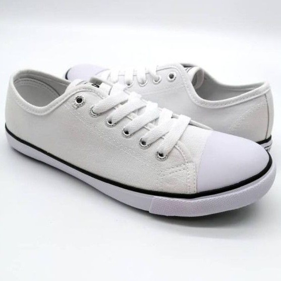EDWIN Clearance Stock EW235 Kasut Sekolah Putih/ School White Shoe ...
