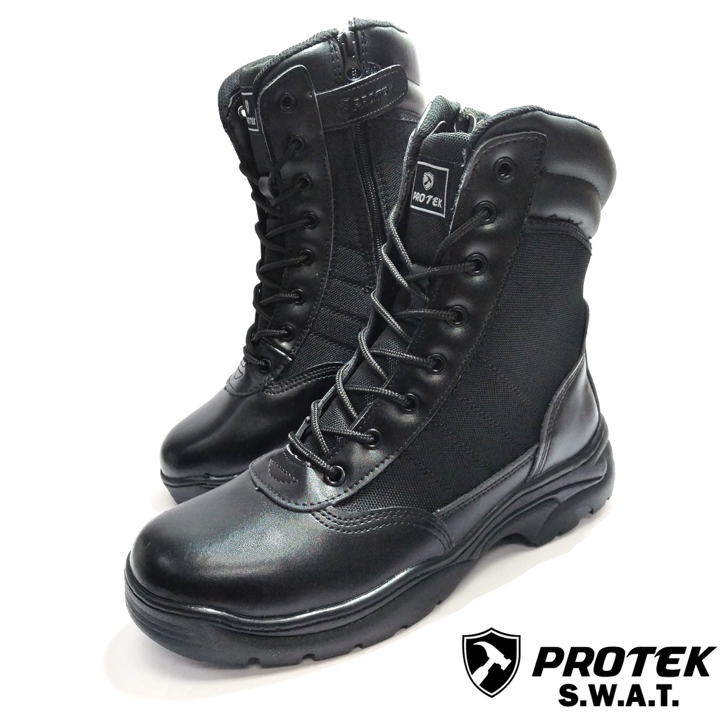 PROTEK leather tactical boots combat boots desert boot|kasut operasi ...