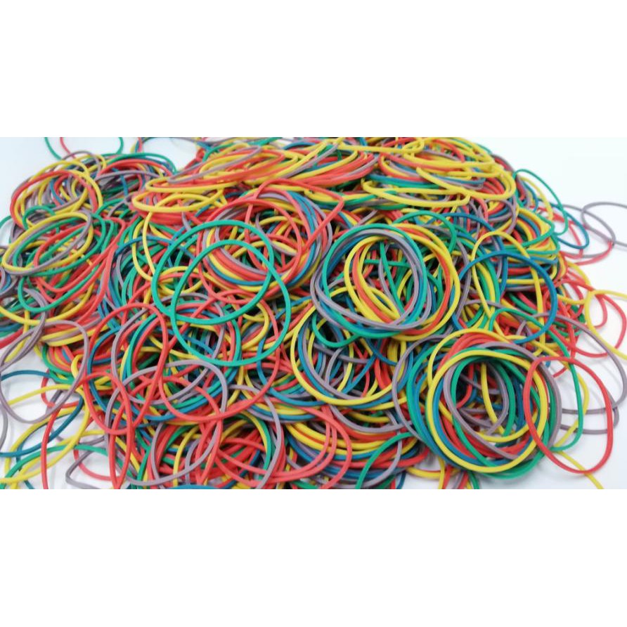 1.5" 38mm (500g) Elasticity Rubber Band (Colourful) / 500g warna-warni ...