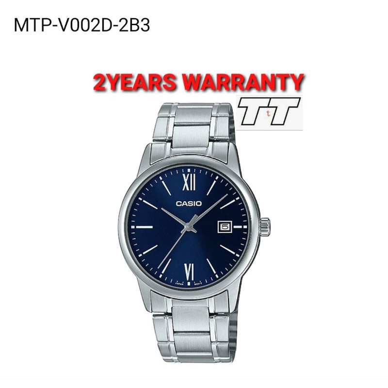 [2YEARS WARRANTY] Original Casio MTP-V002D-2B3 Men Watch Youth Analogy ...