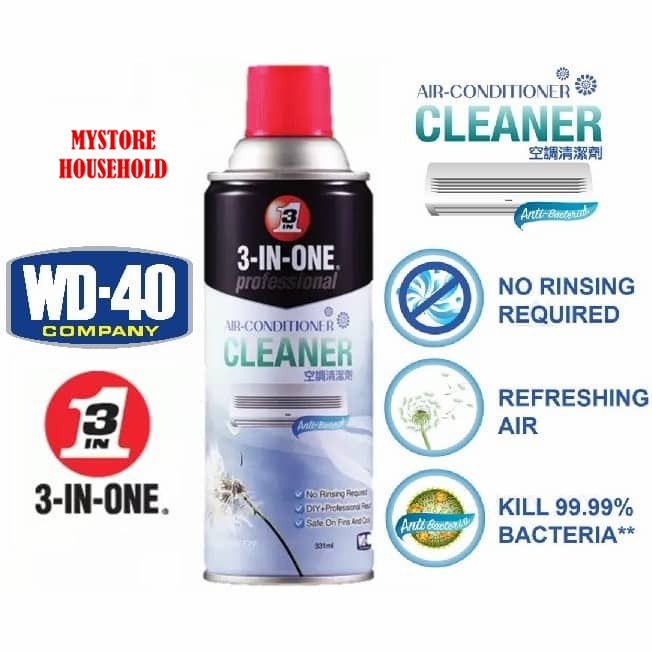 WD-40 3 In 1 Professional Air Conditioner Cleaner WD40- 331ml | Shopee Malaysia