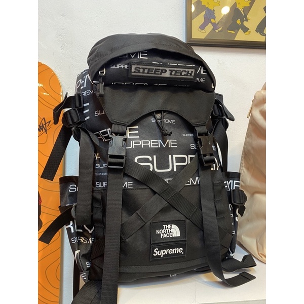 Backpack TNF x Supreme Backpack, Genuine Goods, check code. | Shopee ...