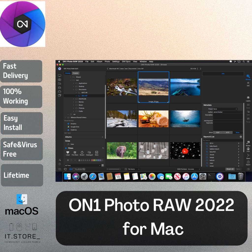 ON1 Photo RAW 2022 Lifetime for Intel and M1 Chip Apple Silicone MacOs/Macbook/Mac Software Full ...
