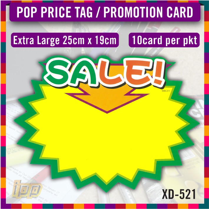 POP Price Tag Promotion Cards / Thumbs Up Pop Price Tags / Jualan Tag ...