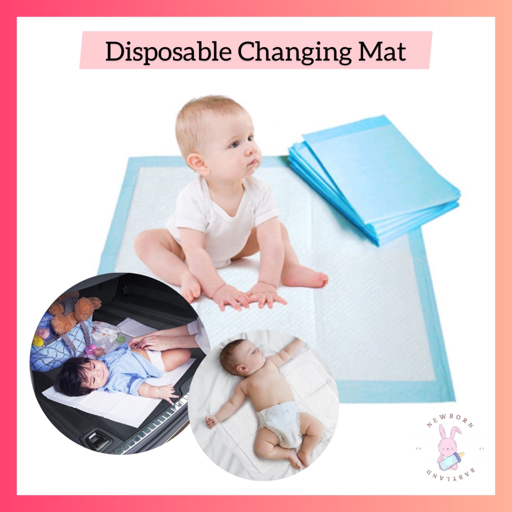 Disposable Changing Mat Portable Baby Changing Pads Urine Mat Nappy ...