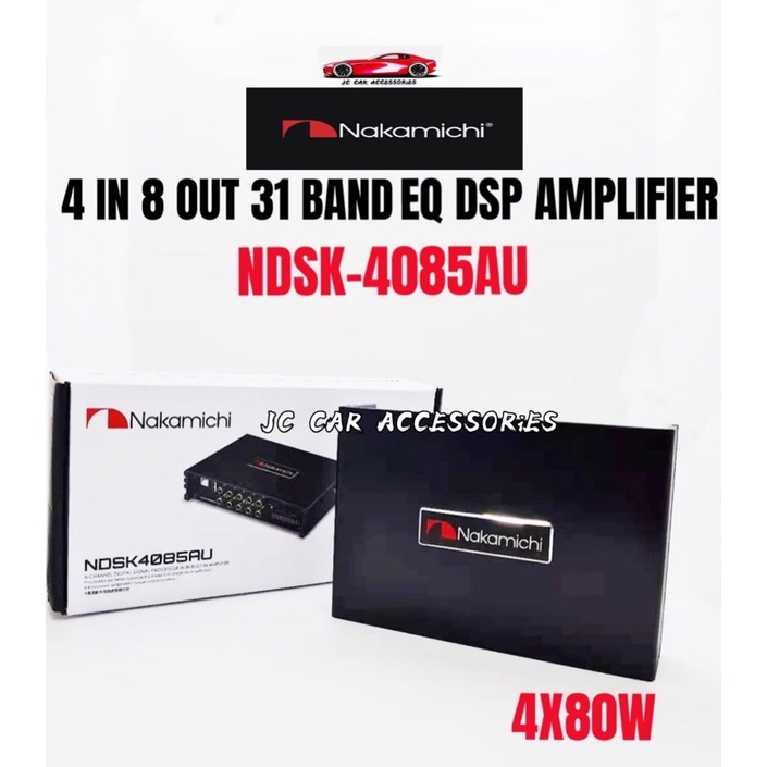 Nakamichi NDSK4085AU 8 Channel Digital Signal Processor 4 In 8 Out 31 Band EQ DSP Amplifier ...