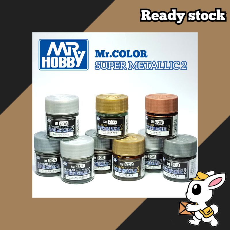 [Ready stock] Mr Hobby SM Color Super Metallic 2 10ml Plastic Model Kit ...