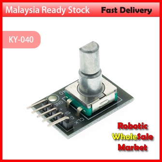 KY-040 360 Degree Rotary Encoder Sensor Module | Shopee Malaysia
