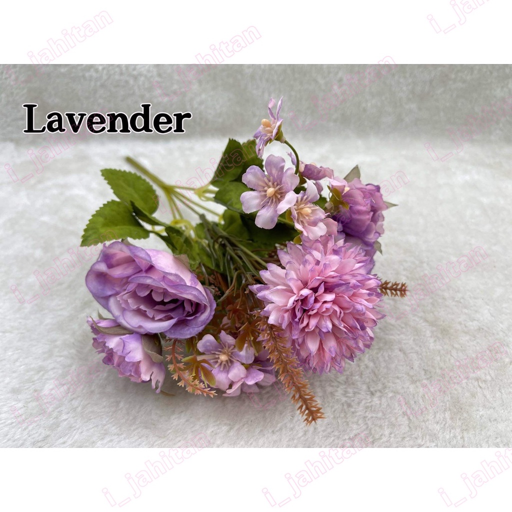 Artificial Mum Ball Rose Bush / Bunga Mum Ball Rose Bush | Shopee Malaysia