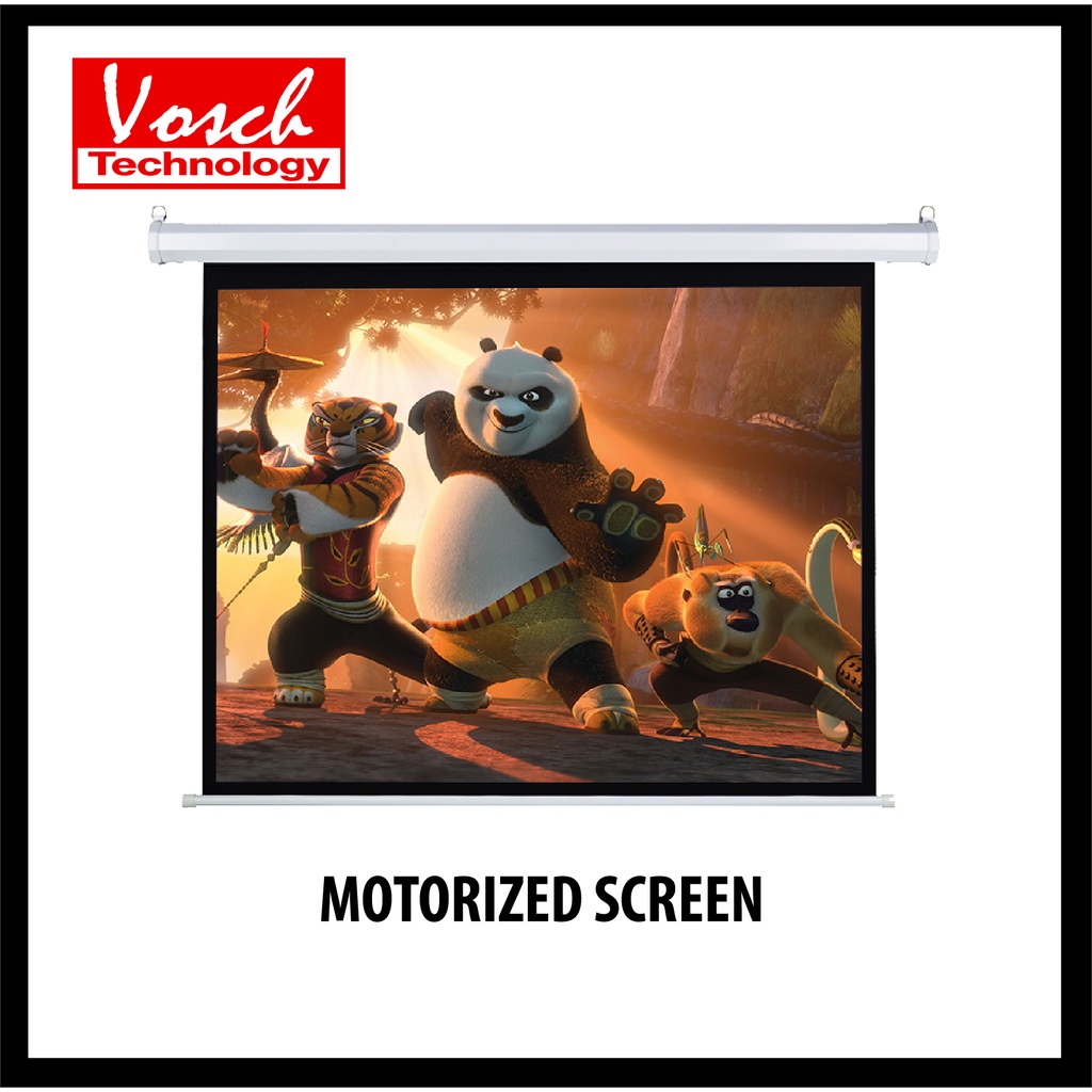 VOSCH Series 2 Motorized Screen 6ft x 6ft (72 inch x 72 inch) | Shopee ...