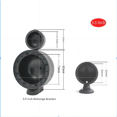 3.5 4-inch car stereo three-way tweeter bracket, a bracket for the ...
