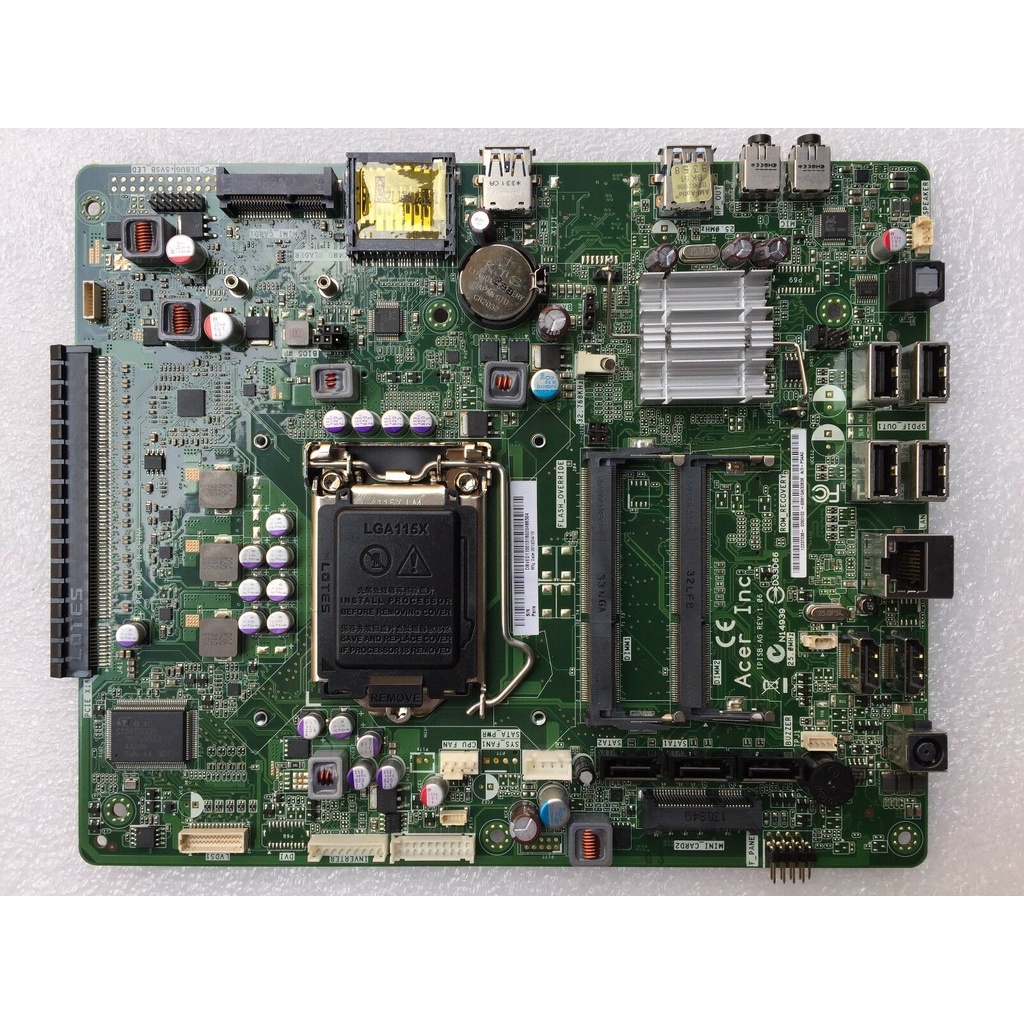 NEW Motherboard Acer AIO LGA1155 DDR3 SoDIMM DBVED11001 MBSGB06002 ...