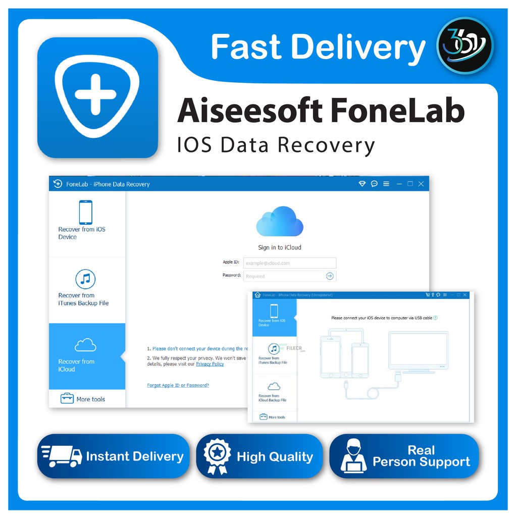 Aiseesoft FoneLab IOS Data Recovery | Shopee Malaysia