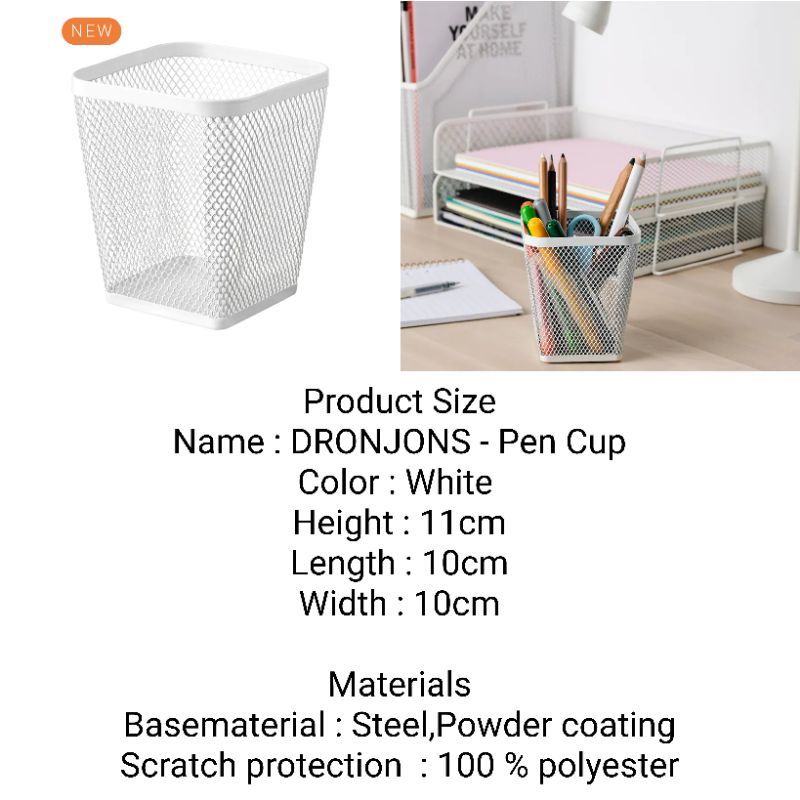 IKEA BERGENES DRONJONS - Pen Cup Desk Organizer Organiser Table Holder ...