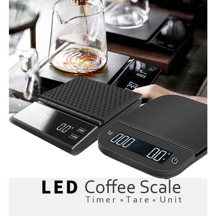 Ready Stock🇲🇾 Digital Barista Coffee Scale.Tare and timer scale. ZKR40 ...