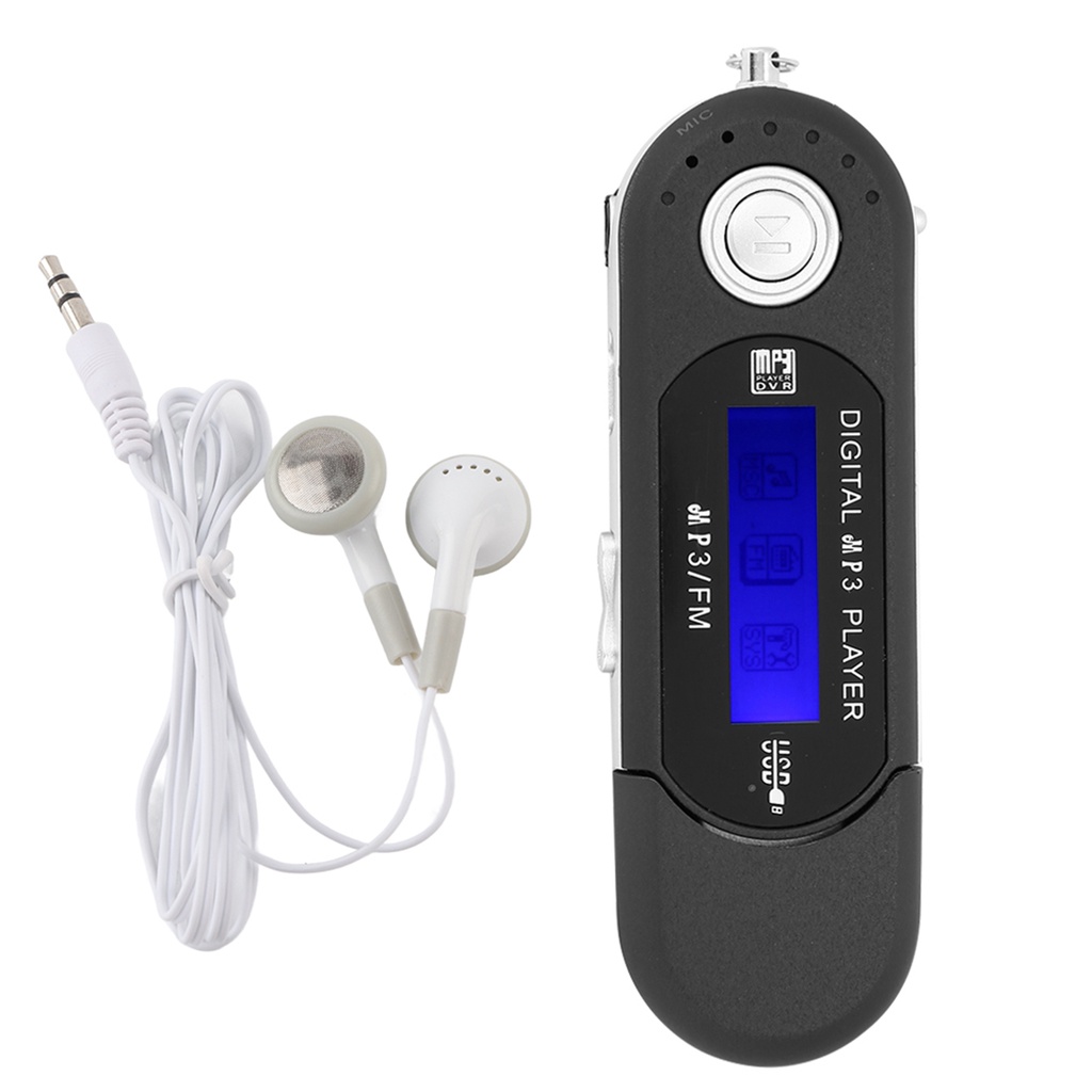 HEEPDD Portable Music MP3 USB Player With LCD Screen FM Radio Voice ...