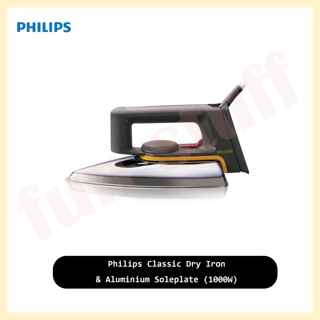 PHILIPS Classic Dry Iron & Aluminium Soleplate (1000W) HD1172 | HD1172 ...