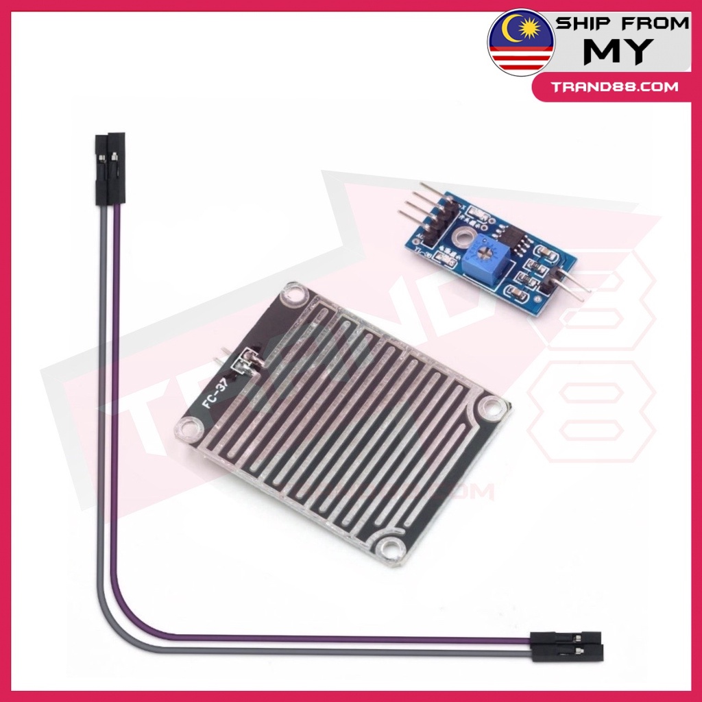 Rain Sensor Module For Arduino, Robotics, IoT | Shopee Malaysia