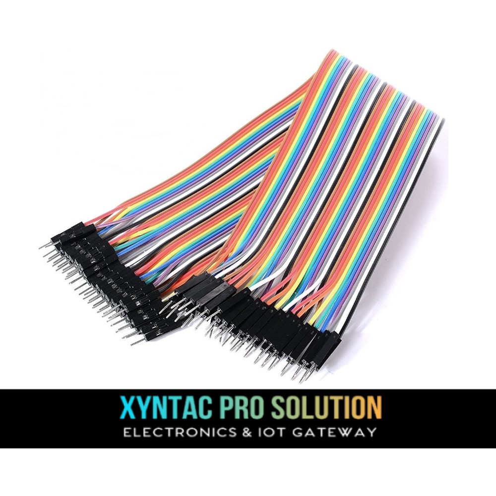 Male - Male Dupont Cable 40 Pin Jumper Wire Breadboard 40pcs | Shopee ...