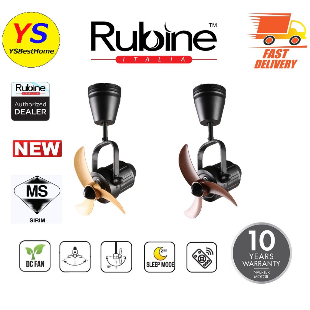 FANCO BOUVARDIA FA24 18" DC Motor 5 Speed Dual Mount Ceiling/Wall ...