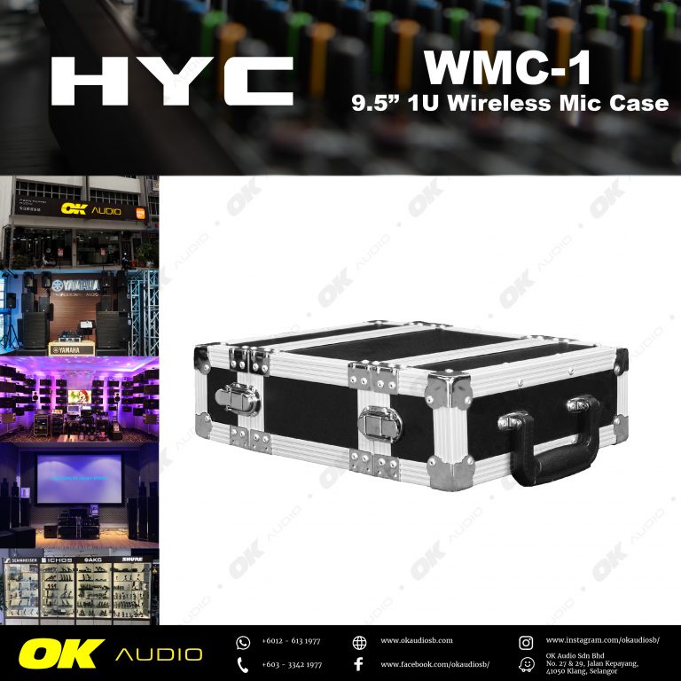 HYC WMC-1 9.5″ 1U Microphone Flight Case | Shopee Malaysia