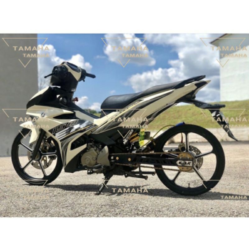 YAMAHA Y15 Y15zr V1 V2 Cream white Susu putih Creamy White Exciter(Special edition Black H)Cover ...