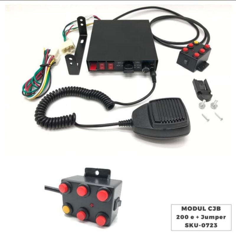 TOMBOL Sirine CJB 200W 8 Sound Plus Jumper Button/Toa Ambulance Module ...