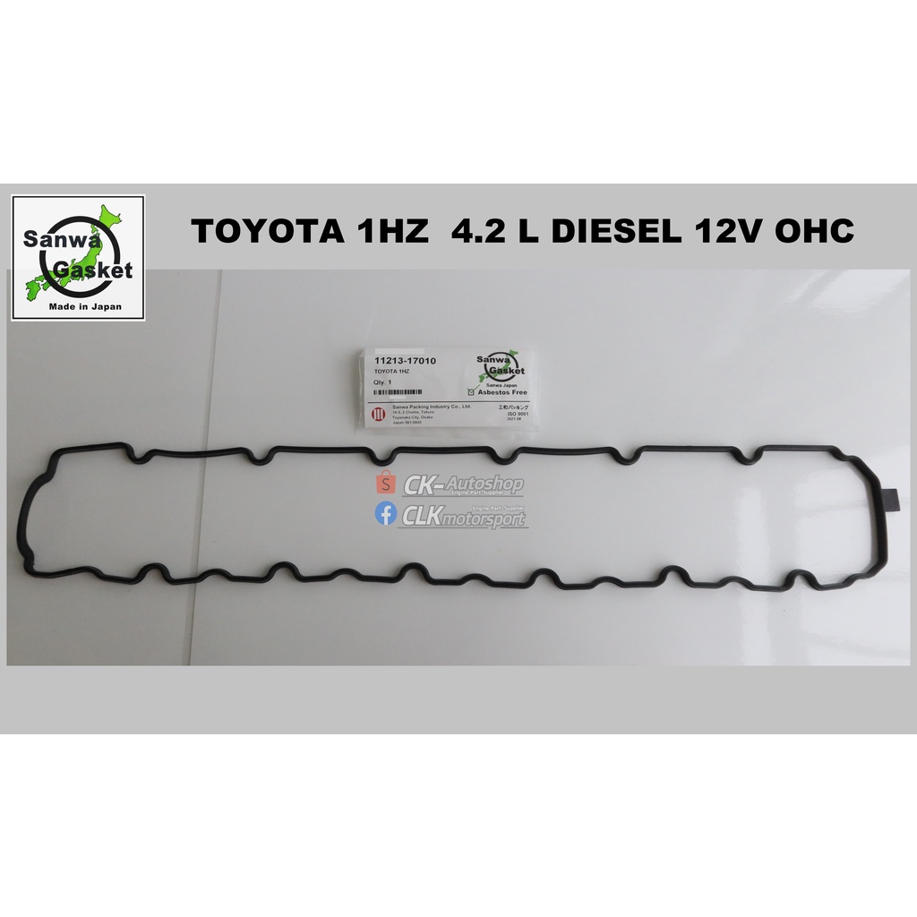 Toyota Valve Cover Gasket 1HD-T 1HZ SANWA Japan OEM P/N 11213-17010 ...