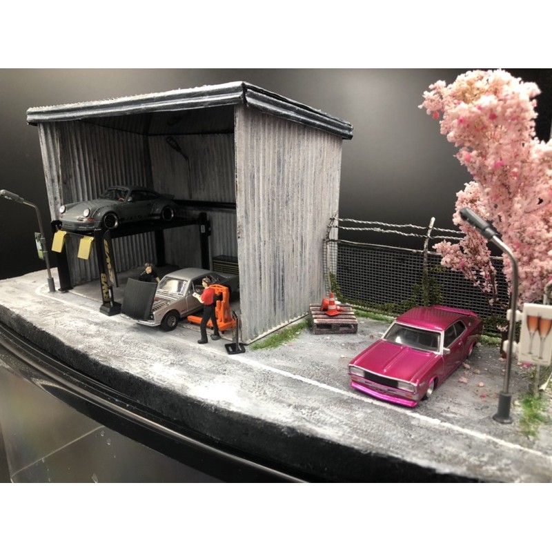 The Garage Scene With Realistic Pretty Details diorama | Shopee Malaysia