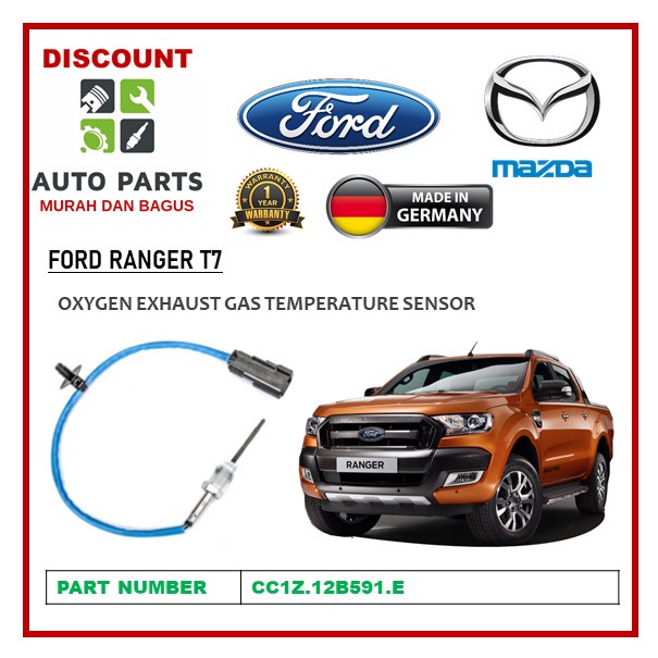 🔥MADE IN GERMANY, 1 YR WARRANTY🔥 FORD RANGER T7 OXYGEN EXHAUST GAS ...